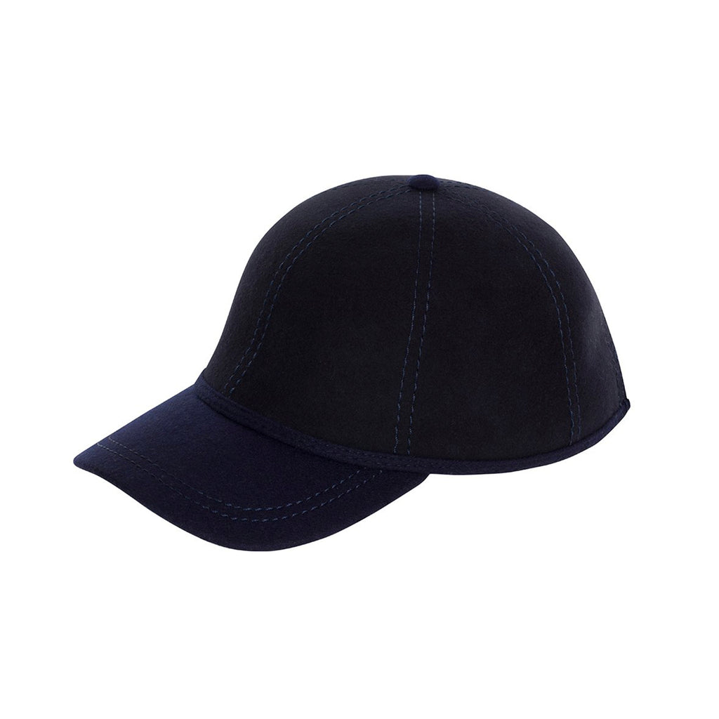 Navy Wool Cap - sample sale – Sarah J Curtis